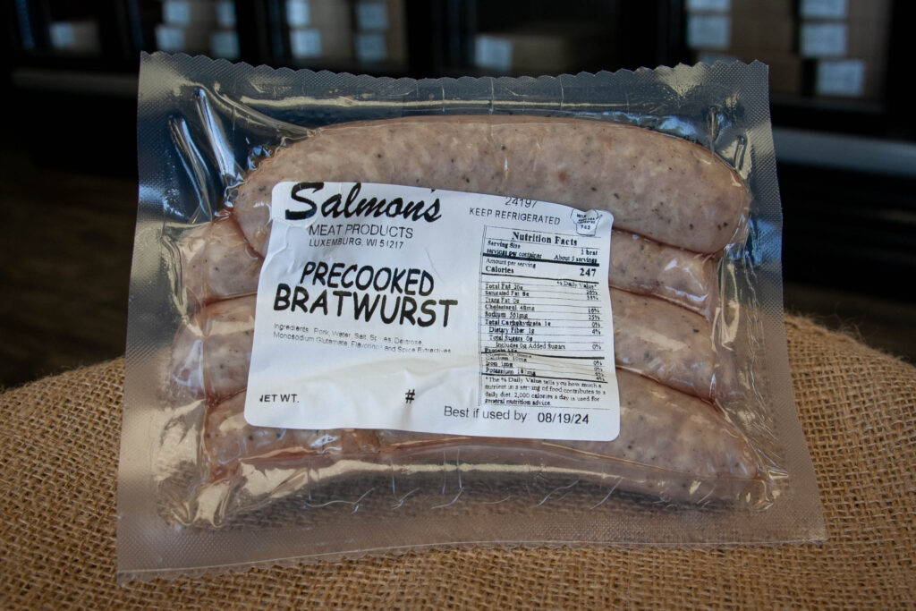 Pre-Cooked Brats - Salmon's Meat Products